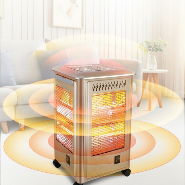 📢📢50 % DE RÉDUCTION !! ⏰Chauffage électrique portable à 5 côtés avec g ...